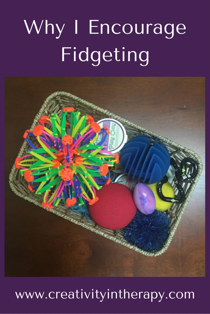 Why I Encourage Fidgeting - Creativity in Therapy