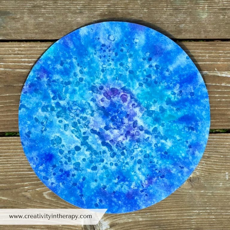Salt & Watercolor Painting - Creativity in Therapy