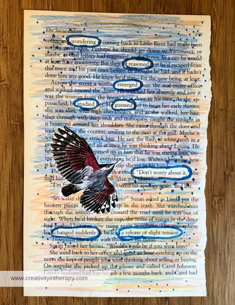 Blackout Poetry and Altered Books - Creativity in Therapy - Creativity ...